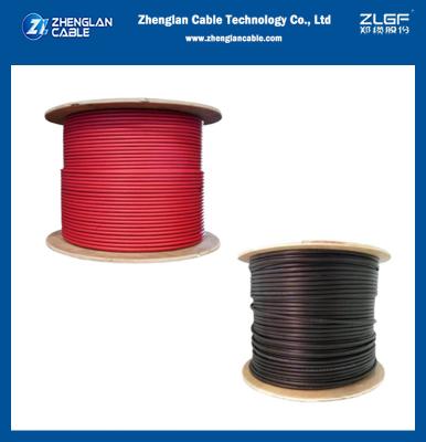 China Dc Panel Photovoltaic Solar Extension Cable 4mm2 6mm2 4mm 6mm H1Z2Z2-K for sale
