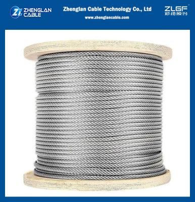 Cina ASTM A475 o A363 filo di acciaio galvanizzato rivestito di zinco Ehs 7/2.03mm in vendita