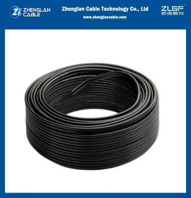 China PV DC Solar Cable Black For Solar Panels Connection 1.5KV DC H1Z2Z2-K TUV Certificated for sale