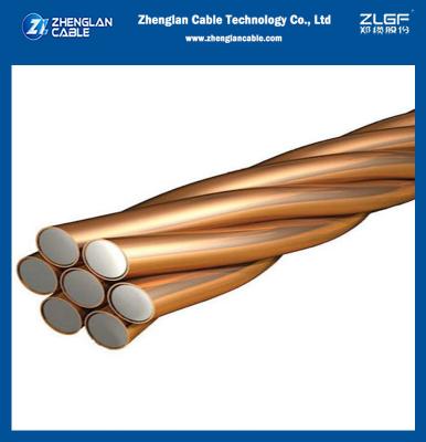 Cina Filato di acciaio rivestito di rame di grado AAA (CCS) Filato di acciaio rivestito di rame standard ASTM ad alta resistenza alla trazione in vendita