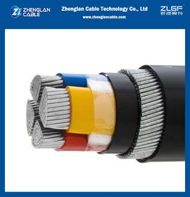 중국 95 Sq Mm 4 코어 알루미늄 선도자 PVC 단열 강철 와이어 장갑 PVC 껍질 전력 케이블 A2XWY 표준 IS 7098 판매용