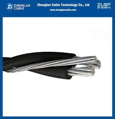 China Overhead Insulated Cable ABC Triplex Type Aluminum Conductors 0.6/1KV 4AWG AAAC/XLPE NFC33-209 for sale