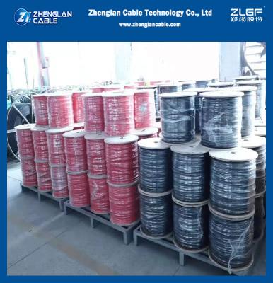 Cina Cable solare PV approvato TUV SAA 2.5mm2 4mm2 6mm2 10mm2 UV resistente Cavo solare fotovoltaico nero / rosso in vendita