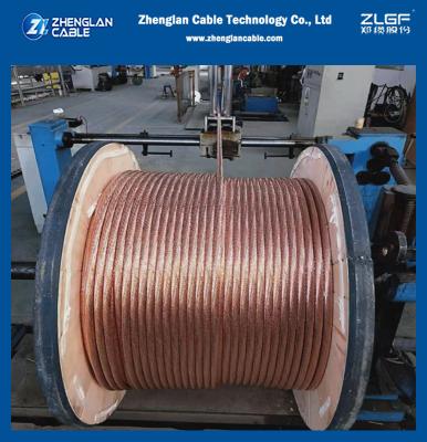 Cina ODM OEM Alta conducibilità rame placcato Acciaio Terrazzo filo 16mm 25mm 35mm 50mm 70mm per la protezione da fulmini in vendita