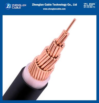 중국 단일 코어 XLPE 절연 PVC 피복 비무장 구리 케이블 0.6/1kV 판매용