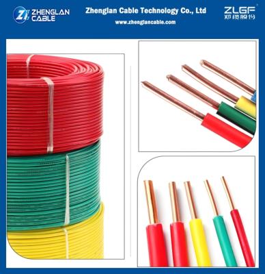 China Building Wire PVC Insulated Wires Conductor Class 2 CU/PVC BV 70mm2 IEC60228 for sale