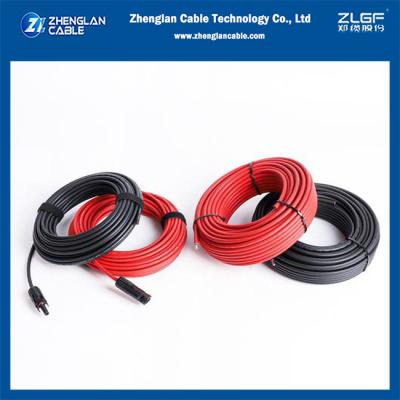 Cina Cavo solare mono-nucleo fabbricante cinese TUV approvato 1x6mm2 nero e rosso in vendita