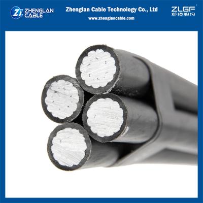 China Low Voltage Self Supporting Aerial Bundled Cable ABC 3x25+54.6mm2 with AAC/XLPE and AAAC/XLPE Conductors for sale