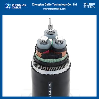 China 6.35/11KV 3x120mm2 AL/SC/XLPE/SC/CTS/PVC/SWA/PVC MV power cable underground cable IEC60502-2 for sale