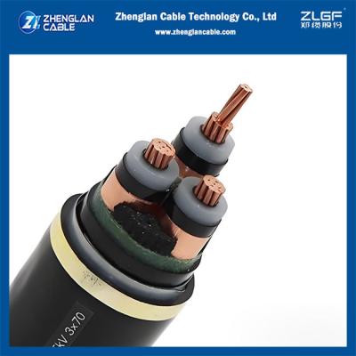 China Low Smoke Zero Halogen (LSZH) Armoured Medium Voltage Cable  IEC 60332-1/IEC60332-3-24 Flame-Retardant MV Power Cable for sale