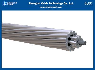 China ACSR Bare Conductor Cable with Steel Heart Basic design to BS 215-2 / BS EN 50182 / IEC 61089 for sale