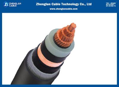 China Flame Retardant Underground Copper Cable 30kv 1Cx240sqmm Cu/Xlpe/Cts/Pvc/Awa/Pvc for sale
