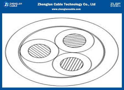 Китай Силовой кабель CU/XLPE/PVC 3x50sqmm BS5467 низшего напряжения ядра 0.6/1KV 3 продается