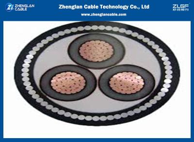 Cina cavo elettrico del rame dell'isolamento 36KV sistemi MV del cavo elettrico di SWA 3*150sqmm XLPE in vendita