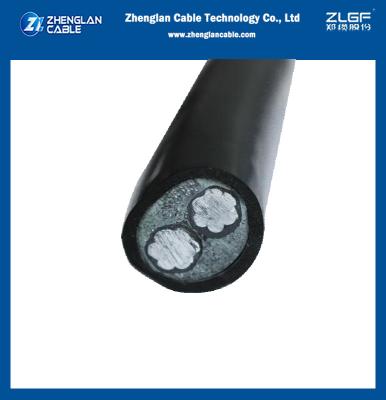 China PVC Sheathed Aluminum Power Cable Unarmored 2Cx25mm2 XLPE Insulated for sale