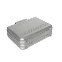 China Silver Aluminum Attache Case Aluminium Molded Document Box Storage Computer for sale