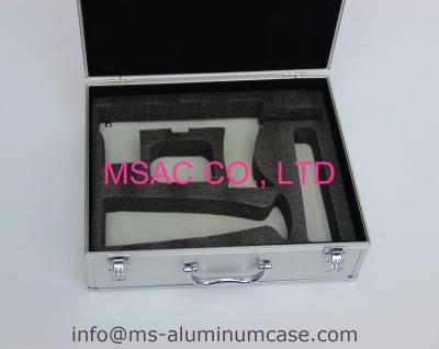 China Zilveren Diamond Aluminum Briefcase Tool Box, Lichtgewicht Afsluitbaar Aluminiumgeval Te koop