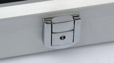 China Custom Small Silver Aluminum Cases With Transparent Arylic Panel For Packing Tools for sale