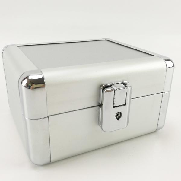Quality Middle Aluminium Storage Box 90 Degree Open Small Aluminum Empty Case for sale