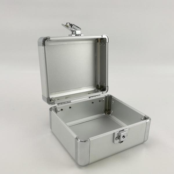 Quality Middle Aluminium Storage Box 90 Degree Open Small Aluminum Empty Case for sale