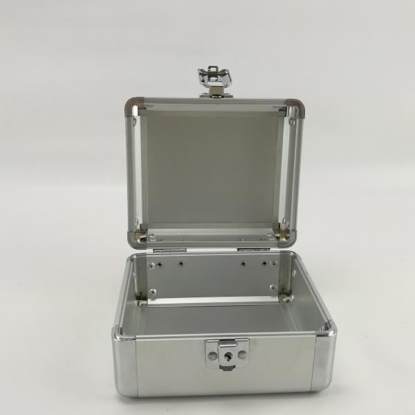 Quality Middle Aluminium Storage Box 90 Degree Open Small Aluminum Empty Case for sale