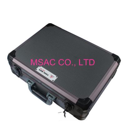 Китай Серый Lockable алюминиевый ABS случая инструмента с алюминиевой рамкой l 450 x w 330 x h 145mm продается