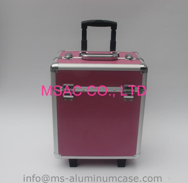 Quality Large Storage Space Aluminium Beauty Case On Wheels 440 X 280 X 345 Mm for sale