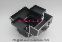 China Custom Black Aluminium Cosmetic Case for sale