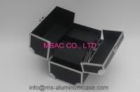 China Custom Black Aluminium Cosmetic Case for sale