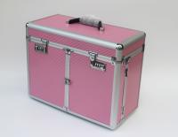 China Pink Lockale Aluminium Cosmetic Case for sale