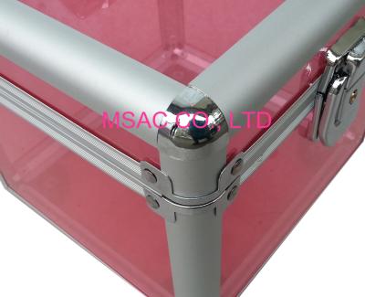 China Acryl Transparante Kosmetische Gevallen Acryl Kosmetische Gevallen met Kleine Grootte 180*170*160mm Te koop