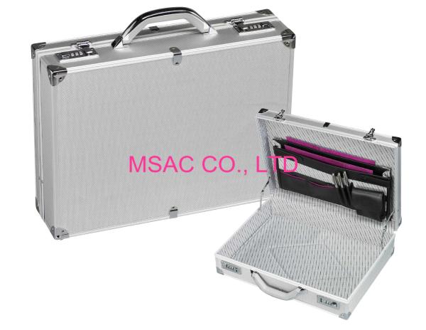 Quality Business Men ' S Aluminum Attache Case 4mm MDF And ABS Panel 2.3 Kgs 460 X 330 X 150mm for sale