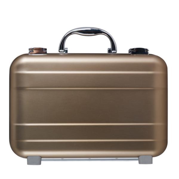 Quality Rose Golden Aluminium Attache Case , Portable Small Aluminum Briefcase for sale