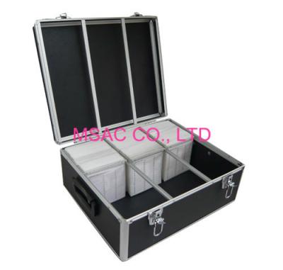 Cina Cassa di alluminio nera su ordinazione L resistente all'uso 360 X W 220 X H 180mm di stoccaggio di DVD in vendita