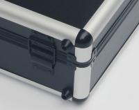 China Black ABS Aluminm Tool Box With Pre Cut Foam Insert for sale