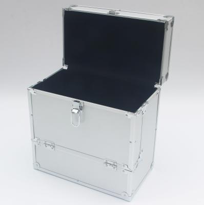 China Aluminiuml. p. 100 12“ Vinyl Zilveren DVD de Opslagdoos van het Opslaggeval Te koop