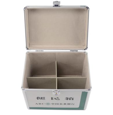 China Green Acrylic Carrying Case For Accessories Aluminum Storage Box To Organize Tools for sale