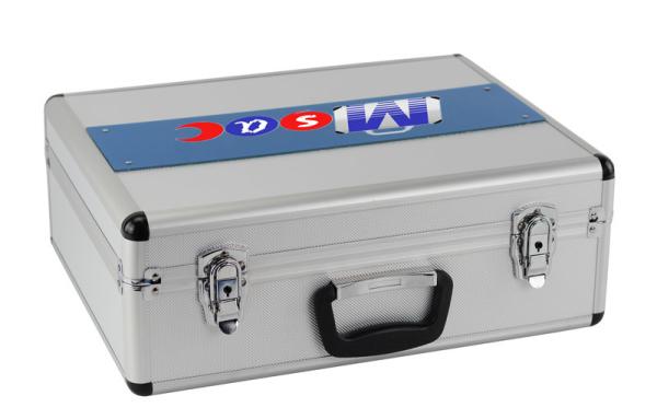 Quality OEM/ODM Wholesale Silver Aluminum Carrying Cases With Custom Made Die Cut Foam Insert And Logo for sale
