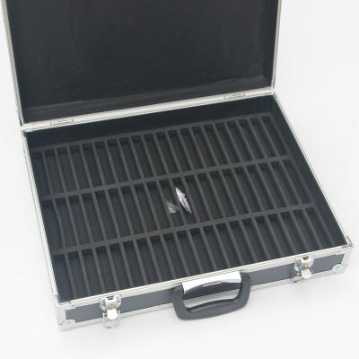 China Aluminum Tool Case With Foam Case 60 Aluminum Cassette Hard Carrying Case for sale