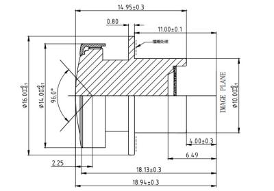 China 2MP/3MP DRM Lens With MAX Image Height Ø6.8 FBL/FFL 4.0 Car Wide-angle Lens，1/2.7