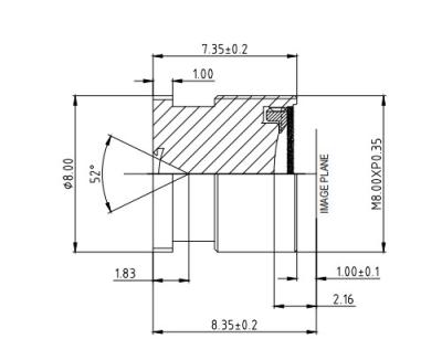 China 1.3/2M HD Driver Fatigue Monitoring System，EFL4.95  Wide Angle Lens UV Glue Ø6 MAX Image Height for sale