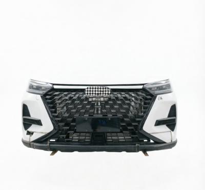 China For Chery Tiggo 8 Genuine Used Nosecut Front Bumper Assembly LED Headlamp Center Grille Fenghua Brand 1 Year Warranty Bolt-On for sale