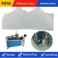 China Precision Adhesive Application  Elegant Silicone Pattern Machine for Supportive Seamless Lingerie Manufacturing for sale