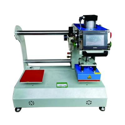 China CRETO-SH-201`manual Garment Pneumatic Letterpress Digital Heat Press Fabric Bra Underwear Mark  Hot Stamping Machine, for sale