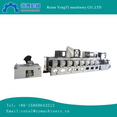 China Full Servo Motors 350 450 Narrow Web 8 Colors UV LABEL Horizontal Flexographic Flexo Printer Press Printing Machine for sale