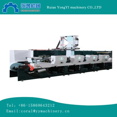 China Full Servo Motors 350 450 Narrow Web 8 Colors UV LABEL Horizontal Flexographic Flexo Printer Press Printing Machine for sale