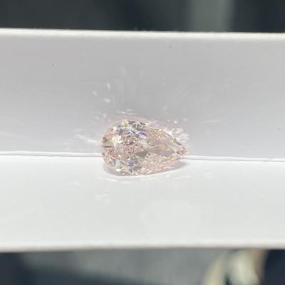 China Forma sintética artificial de la pera del diamante 3.74ct del CVD del rosa de lujo de gran tamaño en venta