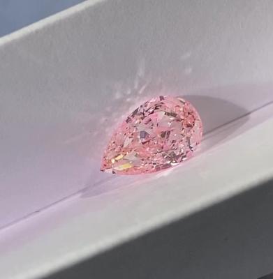 Cina VS1-VVS1 rosa fatto laboratorio Diamond Pear Modified Brilliant Cut 1.1ct-1.5ct in vendita