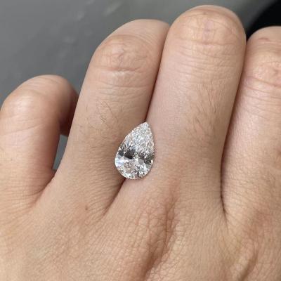 China Multi Gekweekte de Diamant1.58ct Peervormige Witte Cultuur van Groottecvd Laboratorium Te koop
