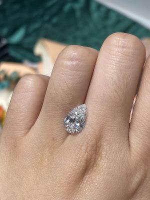 China Multi Gekweekte de Diamant1.58ct Peervormige Witte Cultuur van Groottecvd Laboratorium Te koop